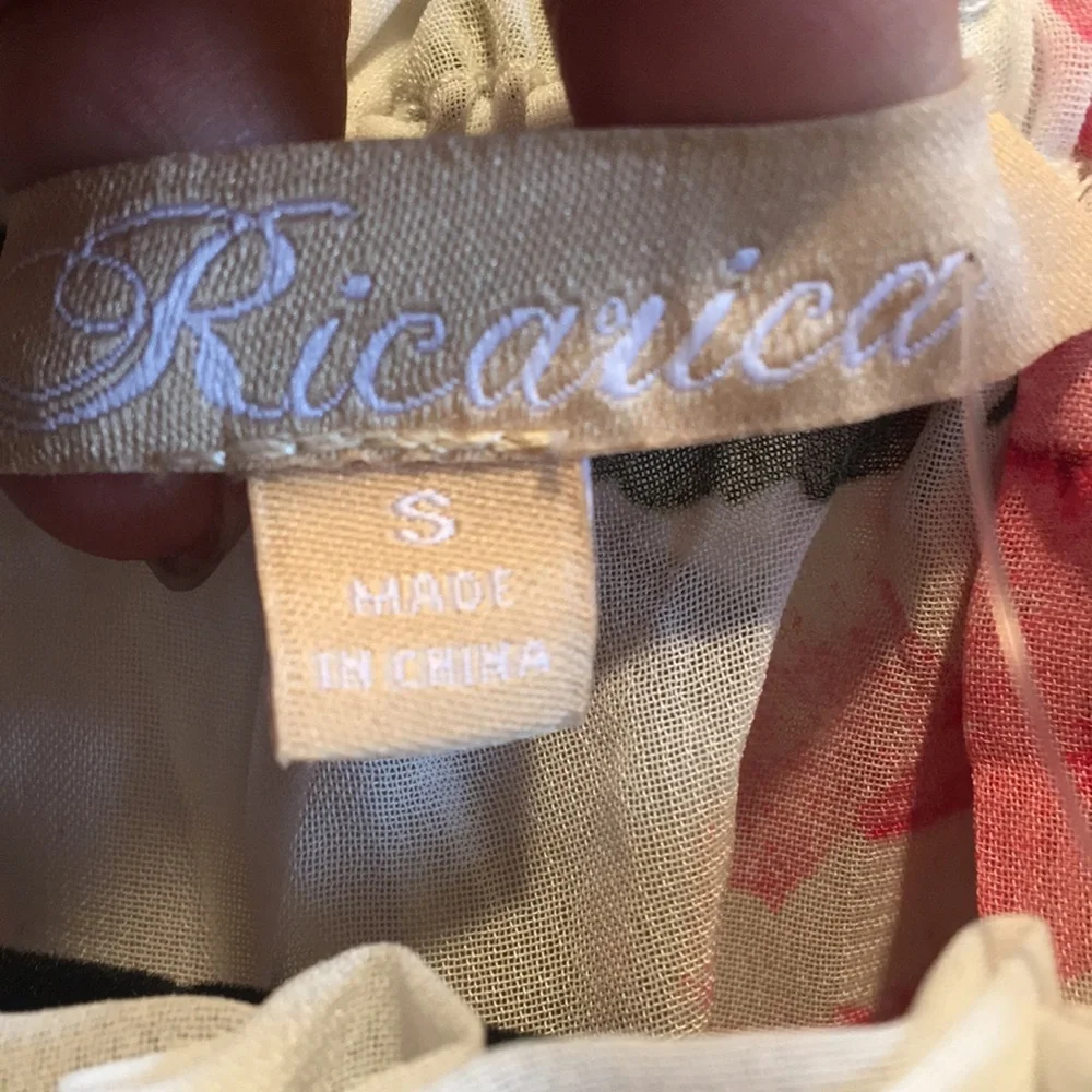 Ricarica | Dresses | New Ricarica Floral Chiffon Maxi Dress | Poshmark